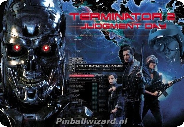 Terminator 2 Pinball Translite Replacement